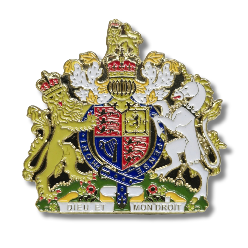United Kingdom Coat of Arms Pin Badge – BRITISH PRIDE