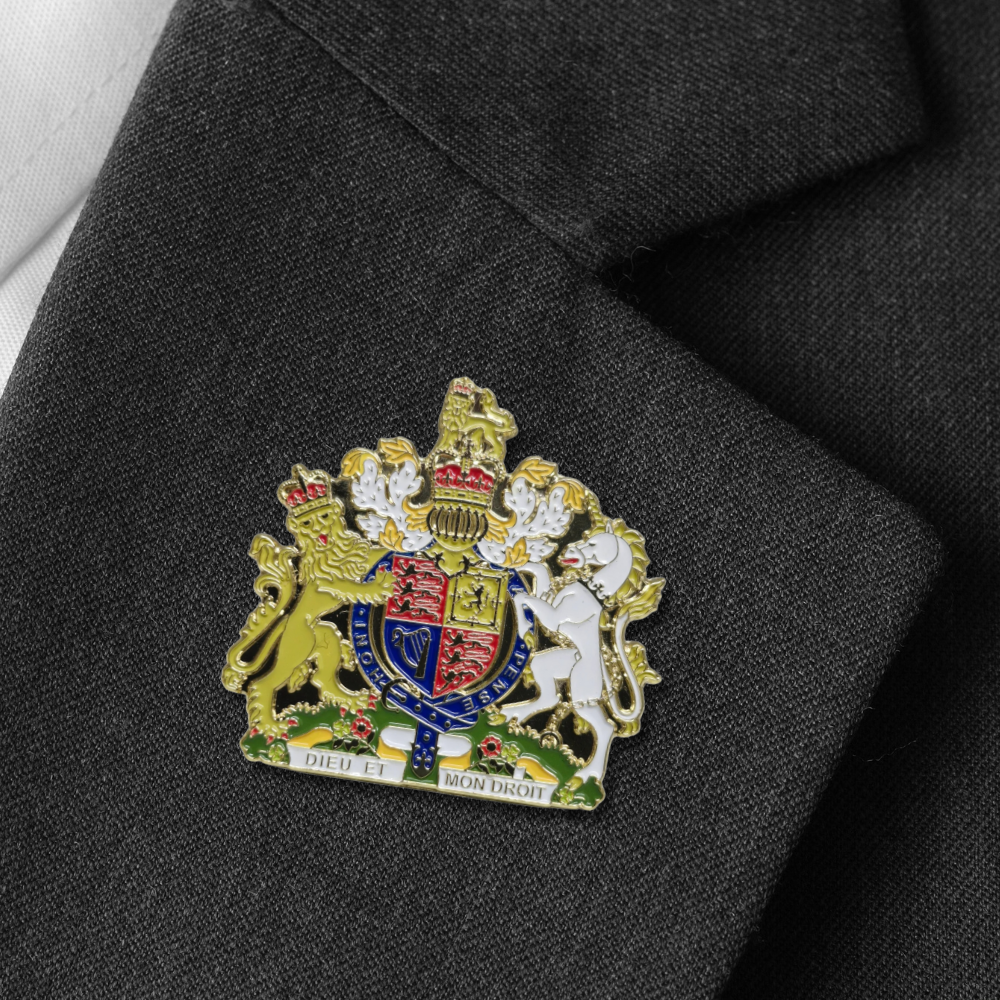 United Kingdom Coat of Arms Pin Badge – BRITISH PRIDE