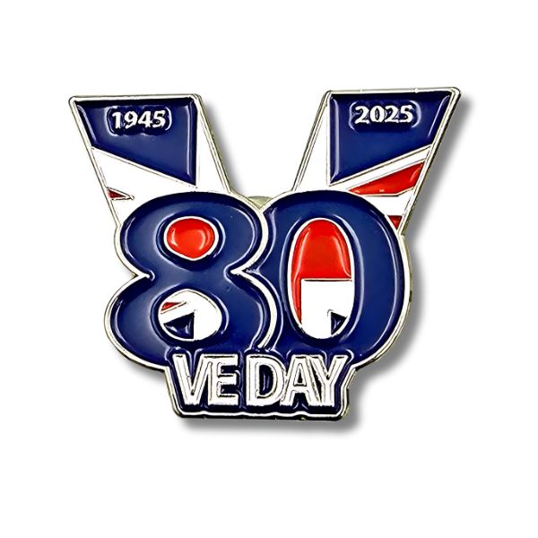 VE Day 80 V-Shaped Pin – BRITISH PRIDE