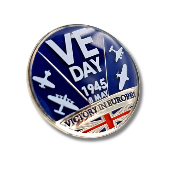 VE Day 1945 Pin Badge – BRITISH PRIDE